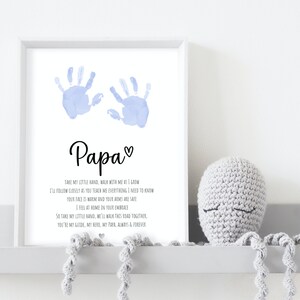 Papa Handprint Poem, Father's Day Handprint Art, Valentines Handprint ...