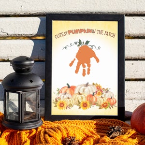 Fall Handprint Craft, Handprint Art for Halloween Thanksgiving ...