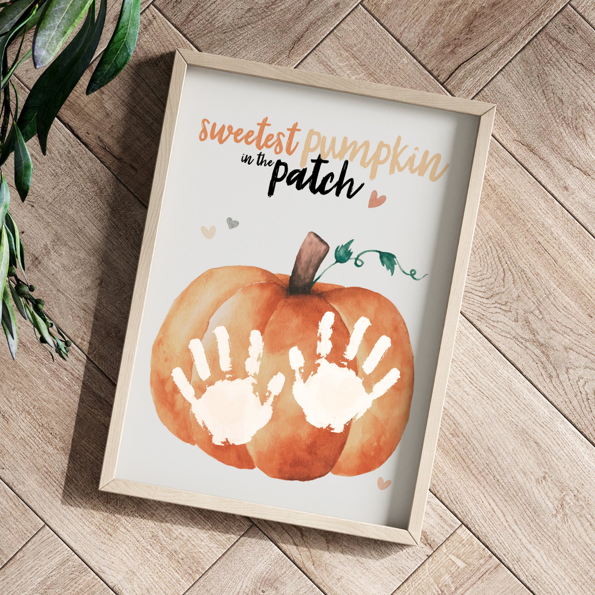 Fall Handprint Art, Footprint Art, Pumpkin Craft for Babies Toddlers ...