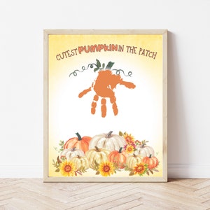 Fall Handprint Craft, Handprint Art for Halloween Thanksgiving ...
