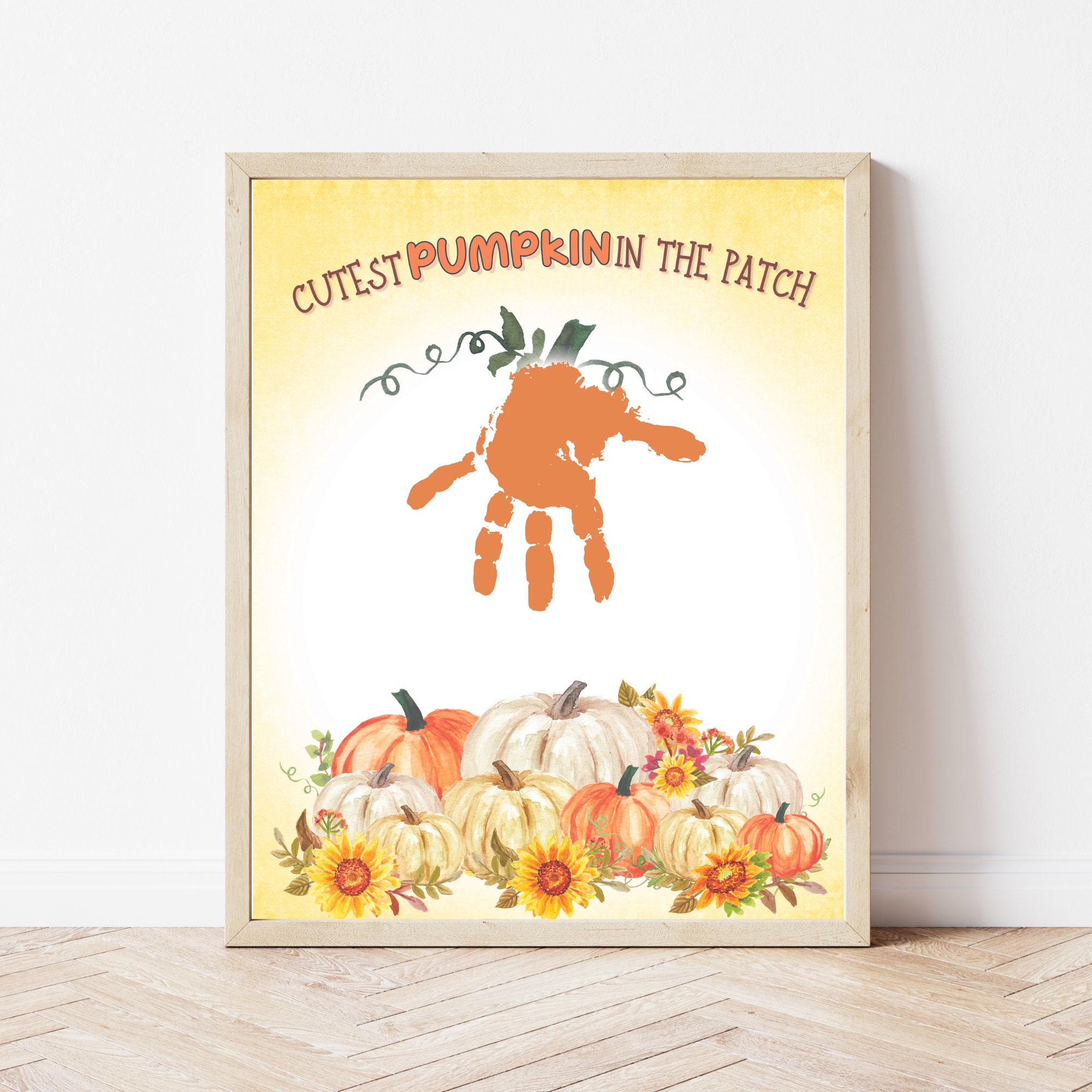 Fall Handprint Craft, Handprint Art for Halloween Thanksgiving ...