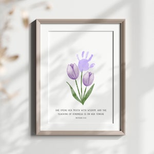 Mother's Day Handprint Printable, Christian Mother's Day Gift ...