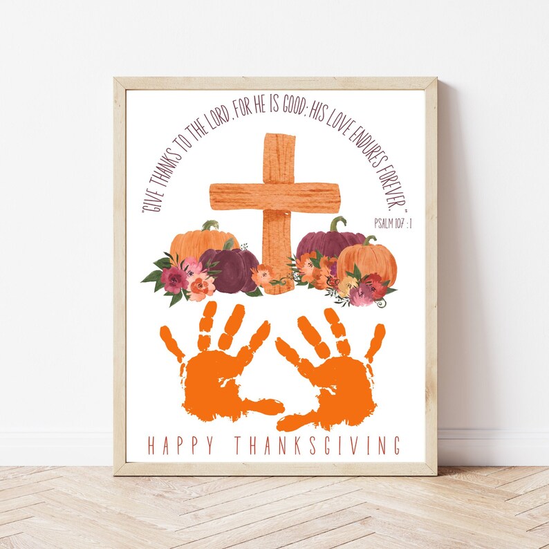 Preschool Bible Craft, Thanksgiving Handprint, Christian Homeschool ...