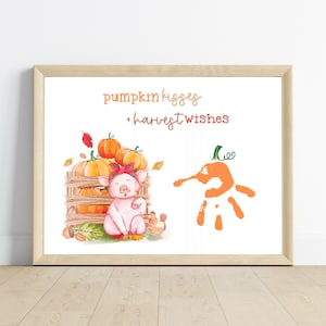 Fall Handprint Art, Handprint Footprint Art for Kids, DIY Craft for ...