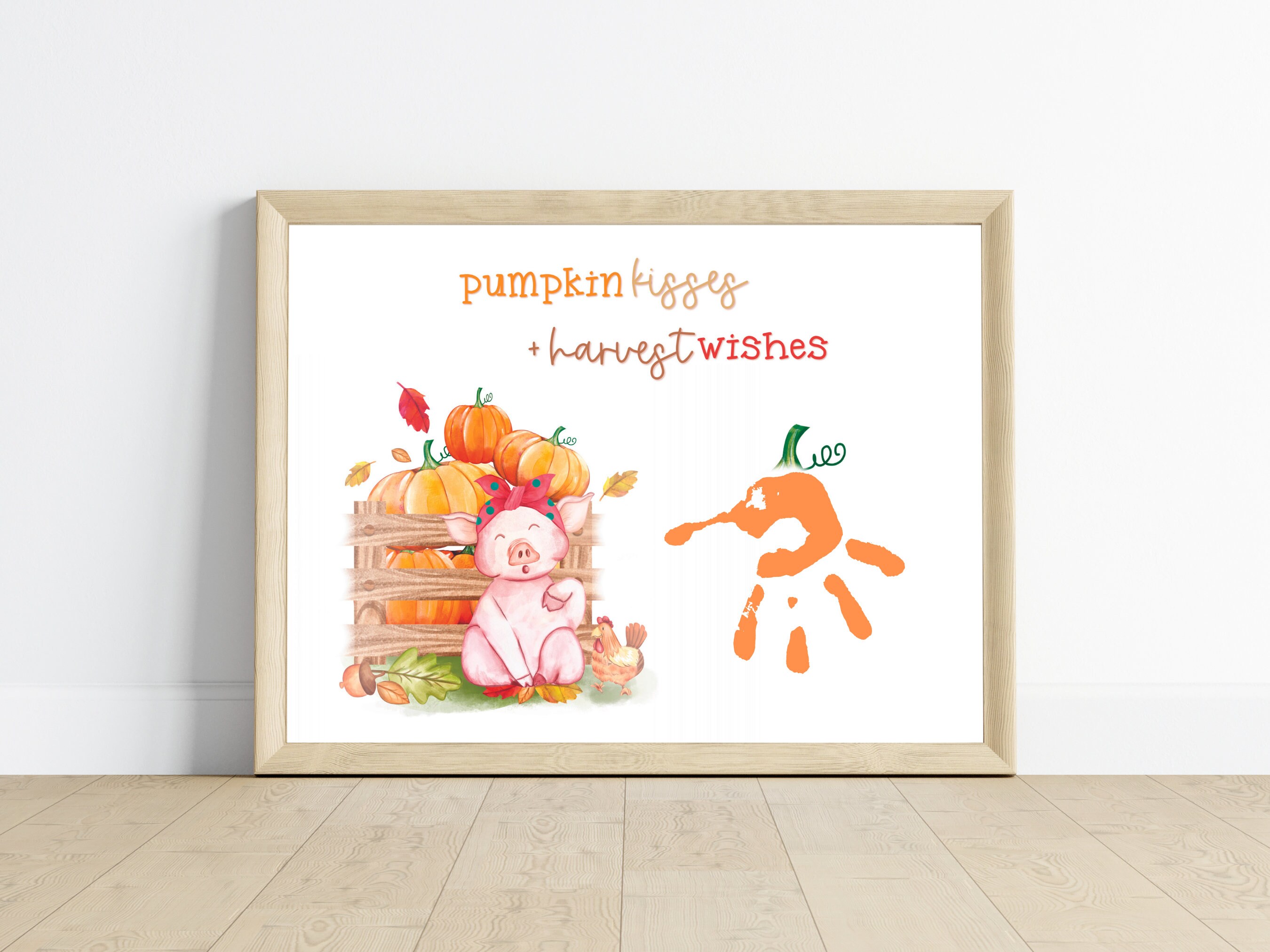 Fall Handprint Art, Handprint Footprint Art for Kids, DIY Craft for ...