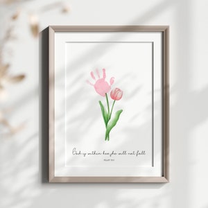 Mother's Day Handprint Printable, Christian Mother's Day Gift ...