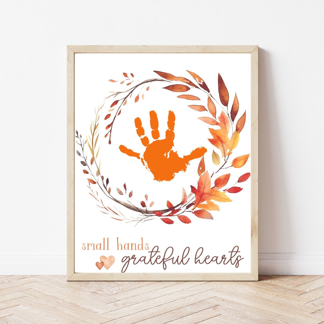 Thanksgiving Handprint, Fall Handprint Art, Thanksgiving Card From Kids ...