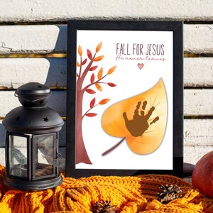 Fall for Jesus Preschool Bible Craft, Thanksgiving Handprint, Fall ...