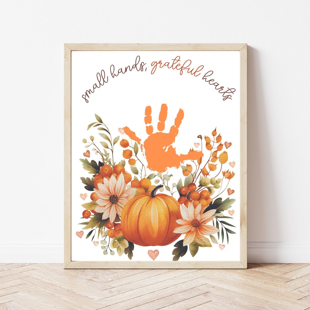 Thanksgiving Handprint, Fall Handprint Art, Thanksgiving Card From Kids ...