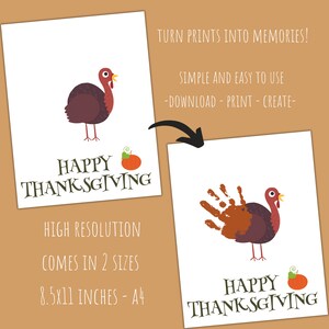 Thanksgiving Handprint, Fall Handprint Art, Thanksgiving Card From Kids ...