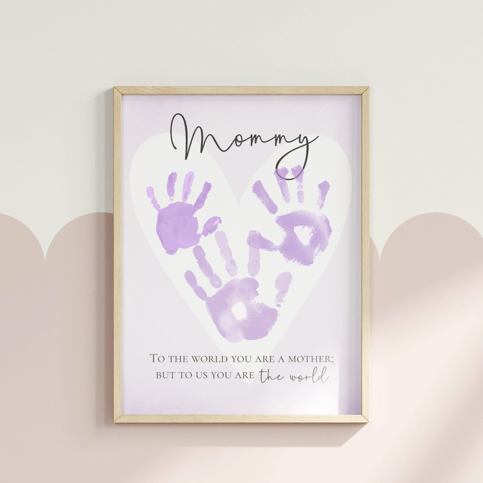 Mother's Day Handprint, Mom Handprint, Birthday Gift for Mom, Mothers ...