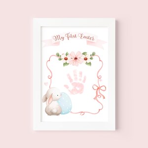 Easter Handprint Art, Easter Footprint Art, My First Easter Footprint ...