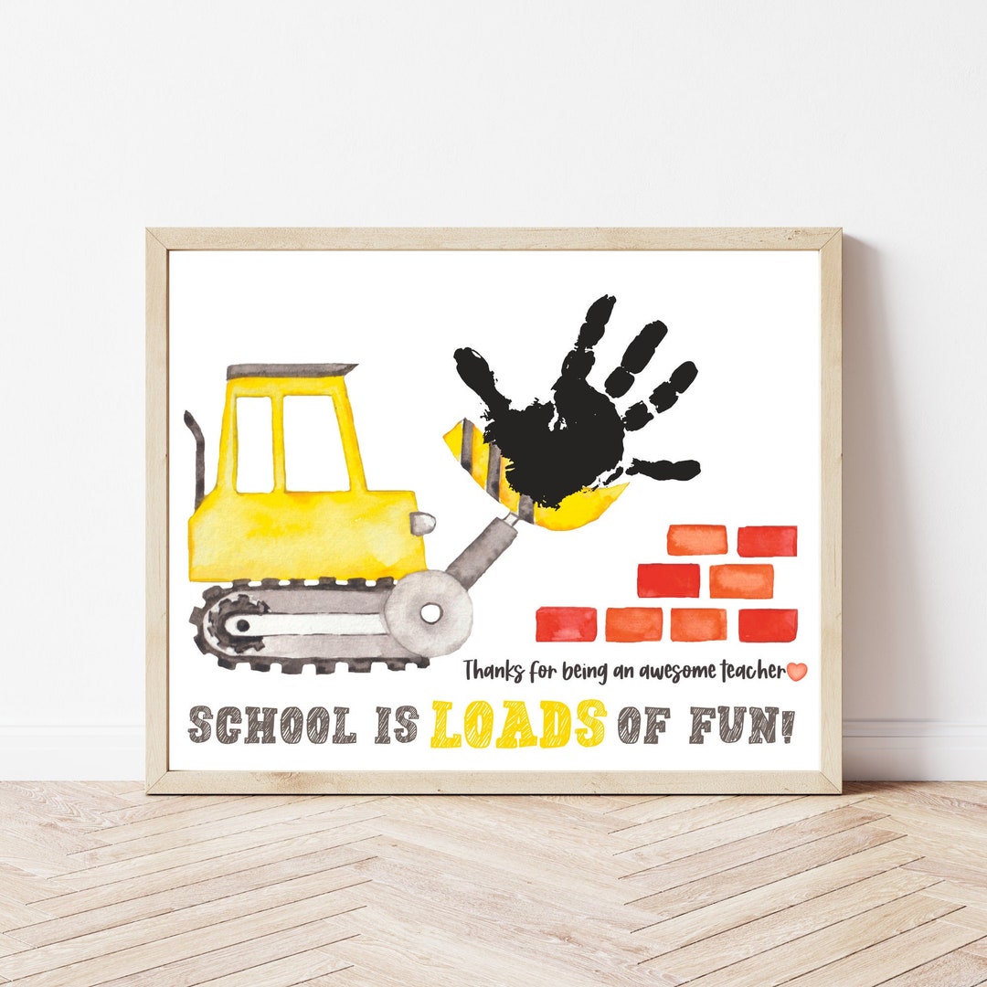 Teacher Appreciation Gift Handprint Art, Teacher Thank You Gift From ...