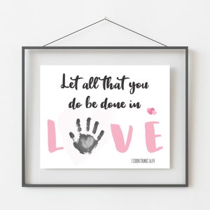 Christian Valentines Day Handprint Art, Preschool Bible Activity, Bible ...