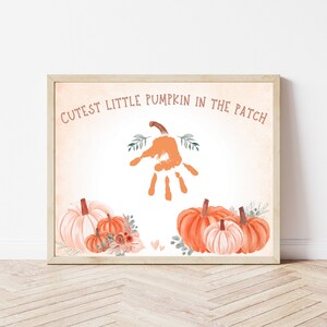 Fall Handprint Craft, Halloween Handprint Art, Handprint Footprint ...