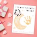 Over the Moon Valentine Handprint Art, Handprint Craft, Baby's First ...