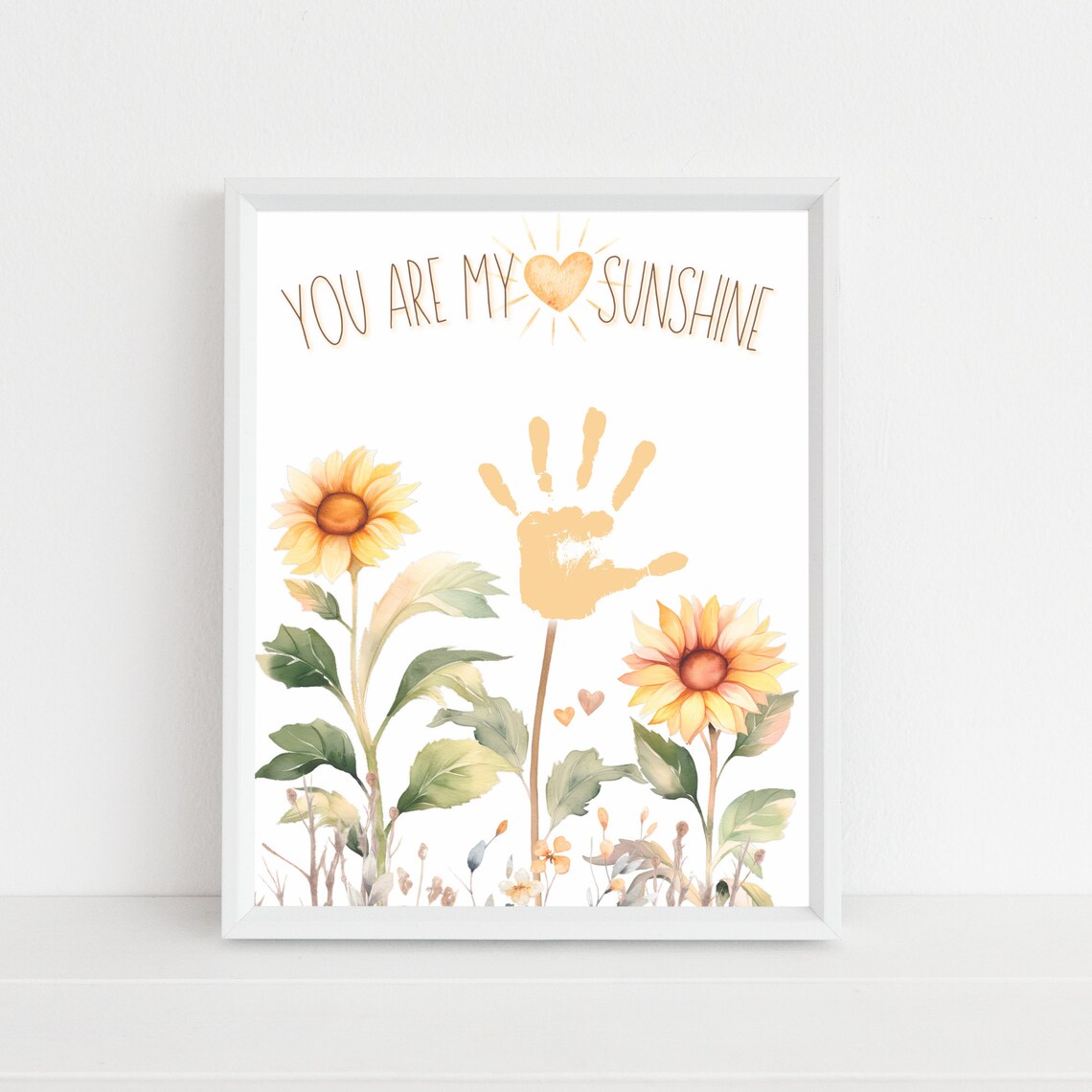 You Are My Sunshine Handprint Art Flower Handprint - Etsy