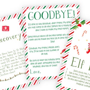 Elf Goodbye Letter, Christmas Elf Farewell Letter, Kids Christmas Fun ...