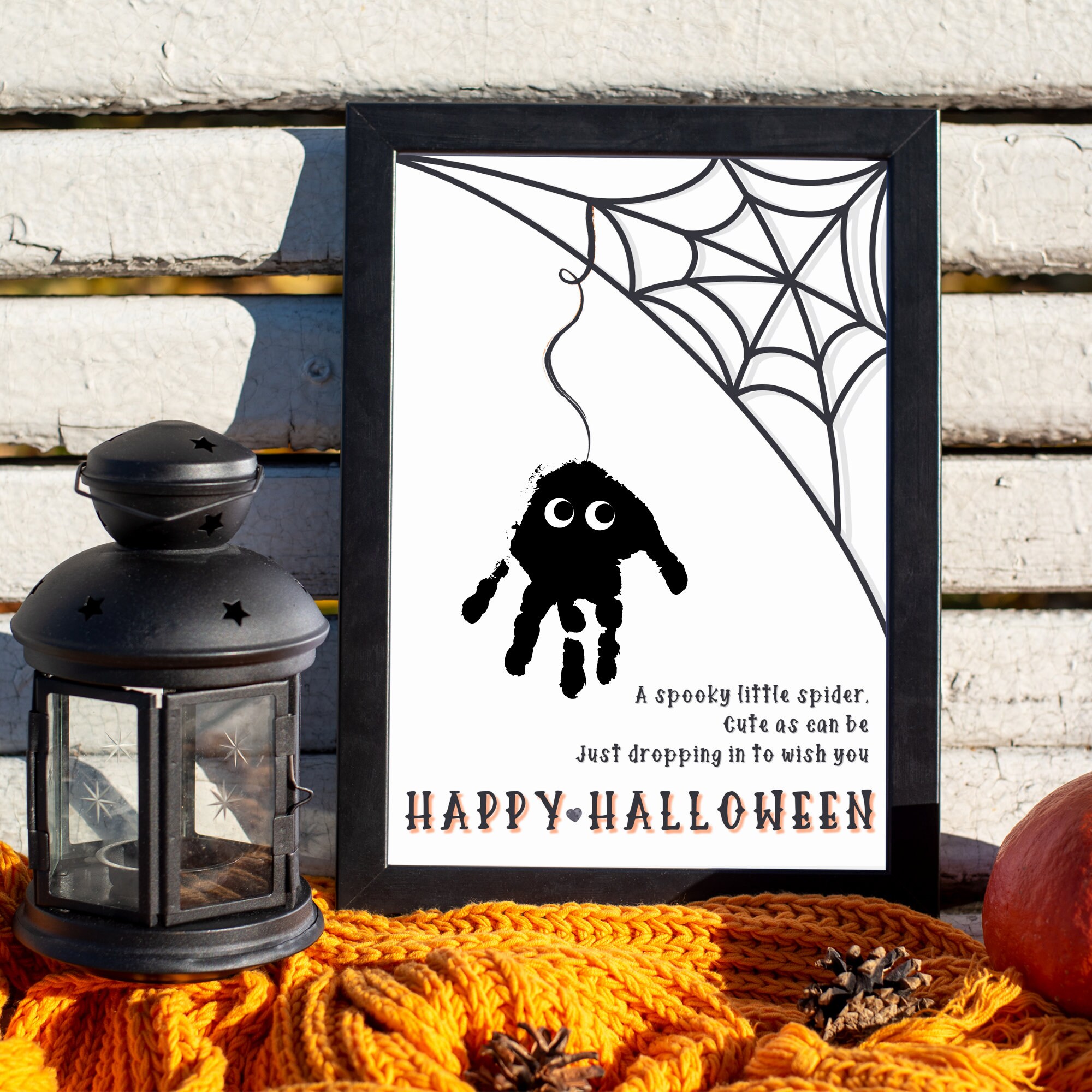 Handprint Art, Halloween Handprint Art, Spider Handprint, Kids ...