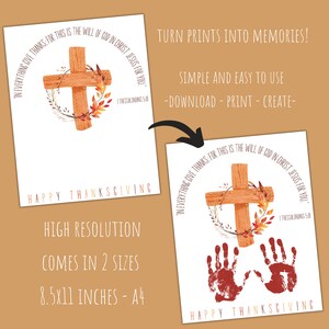 Preschool Bible Craft, Thanksgiving Handprint, Christian Homeschool ...