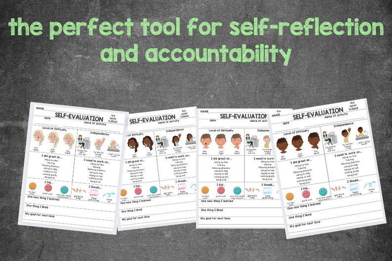Student Self-evaluation Form - Etsy