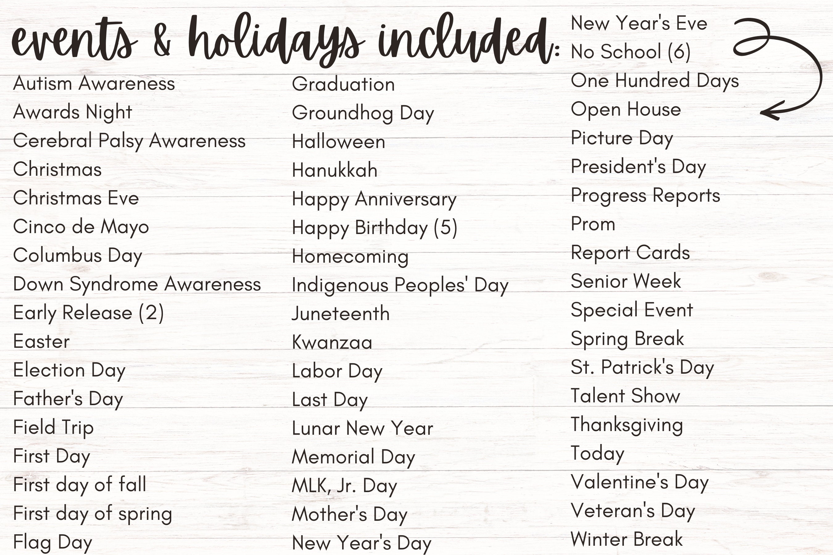 Watercolor Classroom Calendar Cards for Pocket Chart, Holidays, Events ...