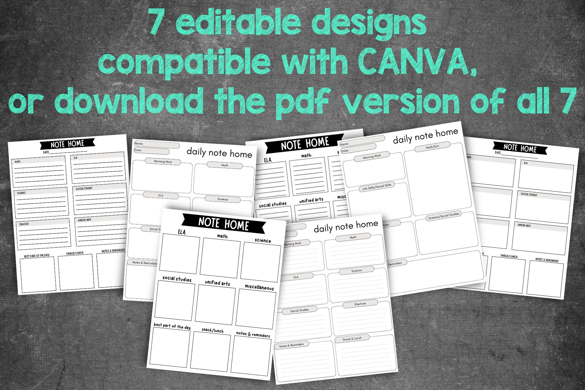 Daily Note Home Template, Special Education Communication (editable) - Etsy