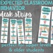 Expected Classroom Behavior Desk Strip, Special Education Classroom ...