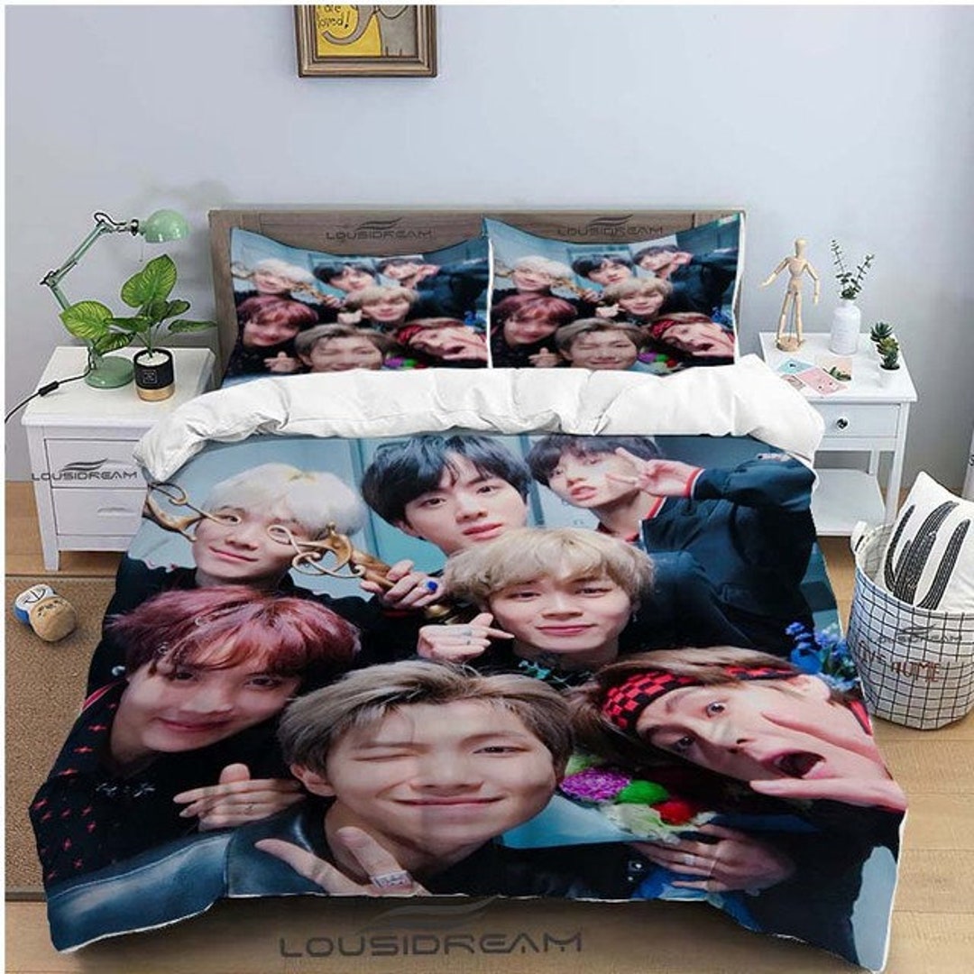 BTS Duvet BTS Bedding Set Twin Queen King Sizes 2 Pillow - Etsy