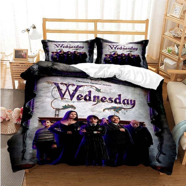 Wednesday Bedding Set - Etsy