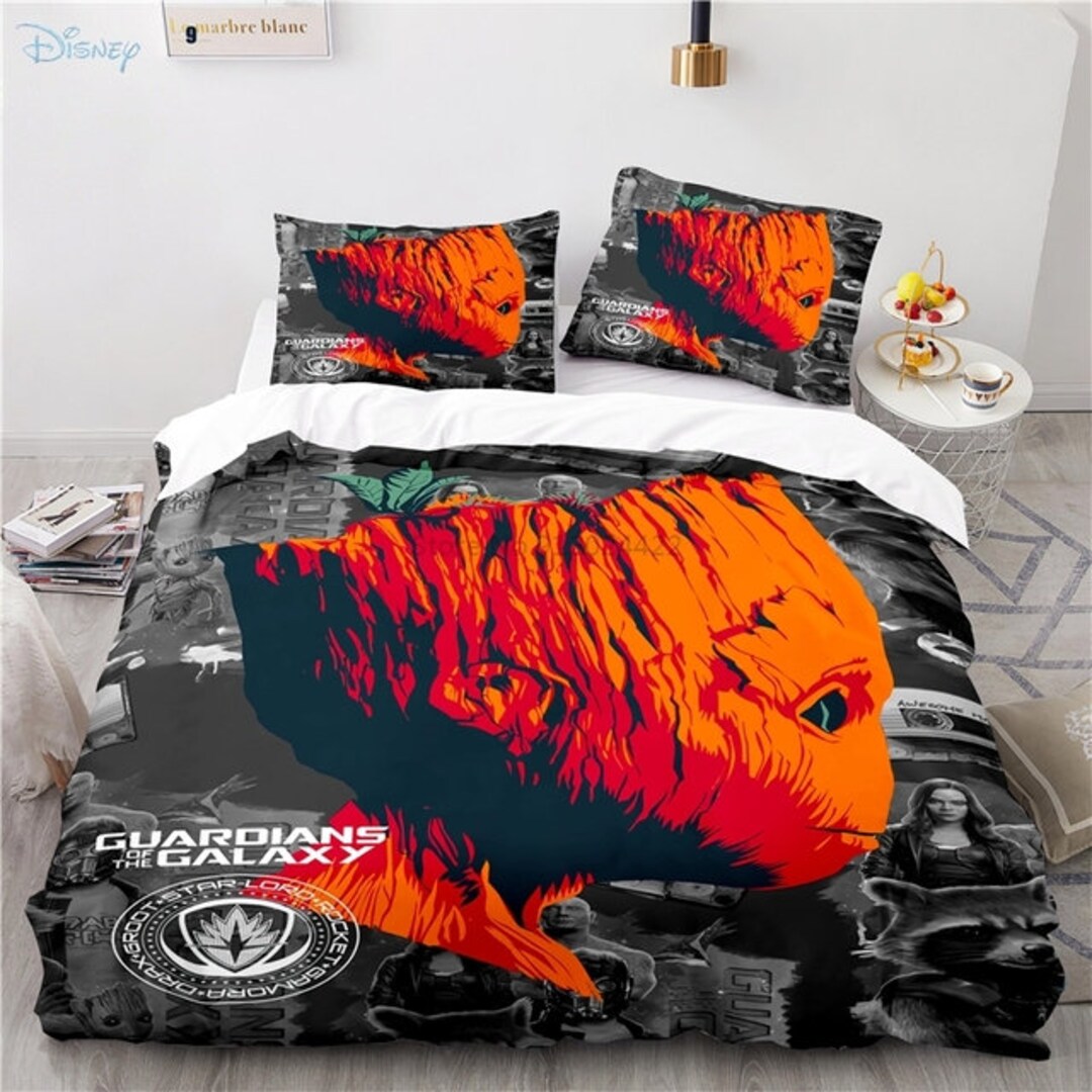 Guardians of the Galaxy Duvet Cover Groot Bedding Set Twin - Etsy
