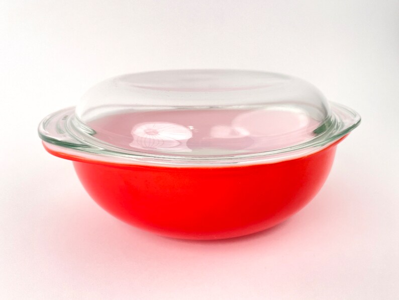 Pyrex Friendship Red Casserole 024 Dish With Bubble Lid - Etsy
