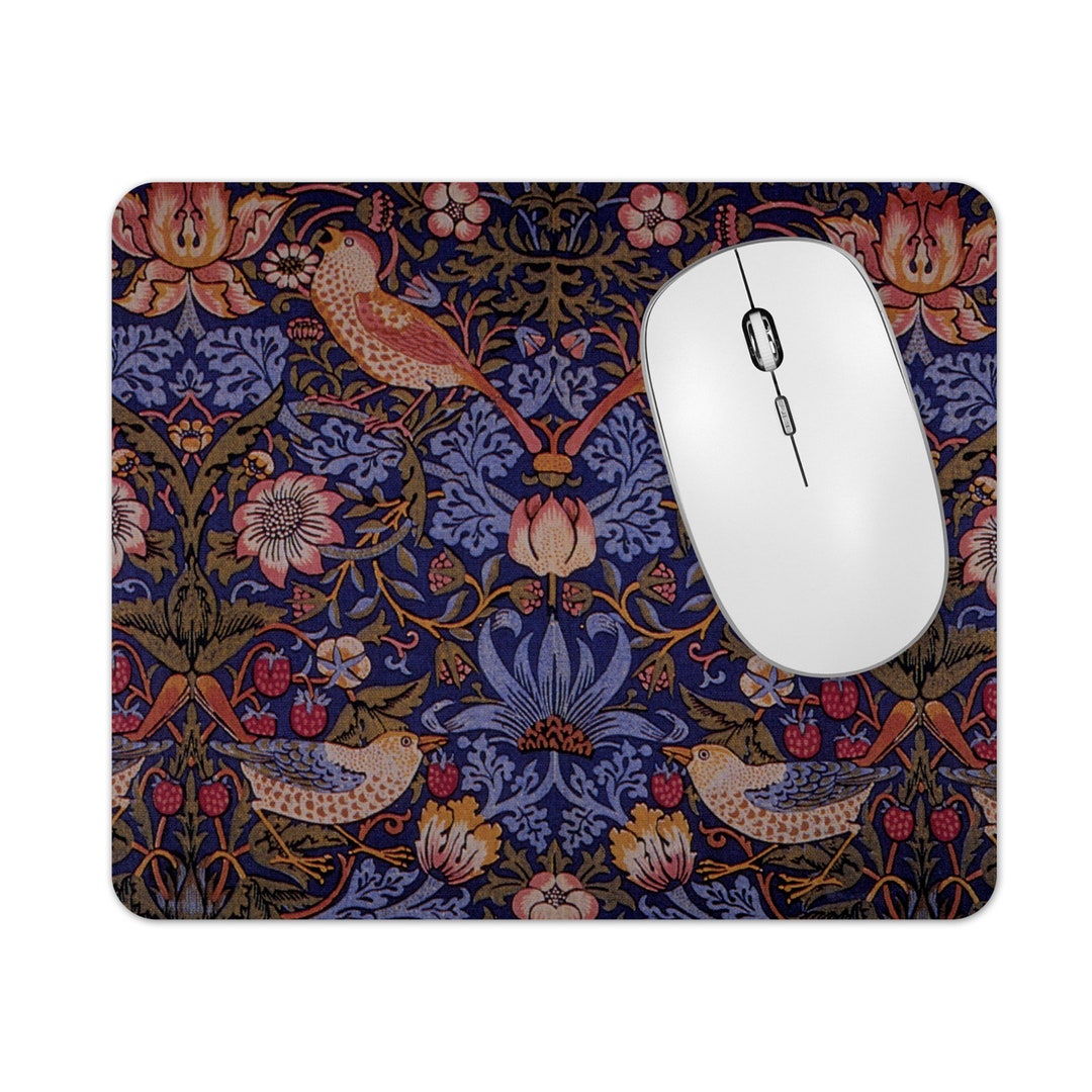 William Morris Strawberry Thief Mousepad Mouse Mat British Design Print ...