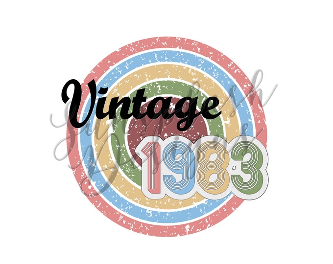 83 Vintage 1983 Retro Vinyl Decal Stickers - Etsy