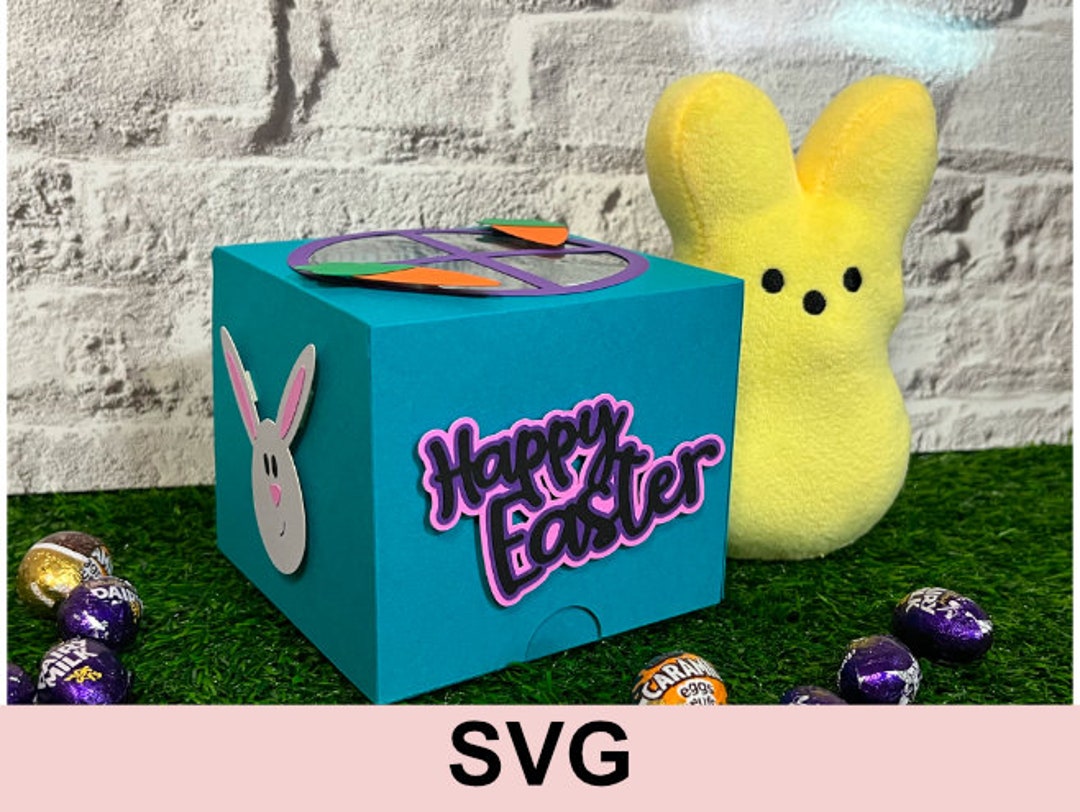 Easter Cupcake Box Cut File | SVG | Cricut | Easter Gift Box - Etsy