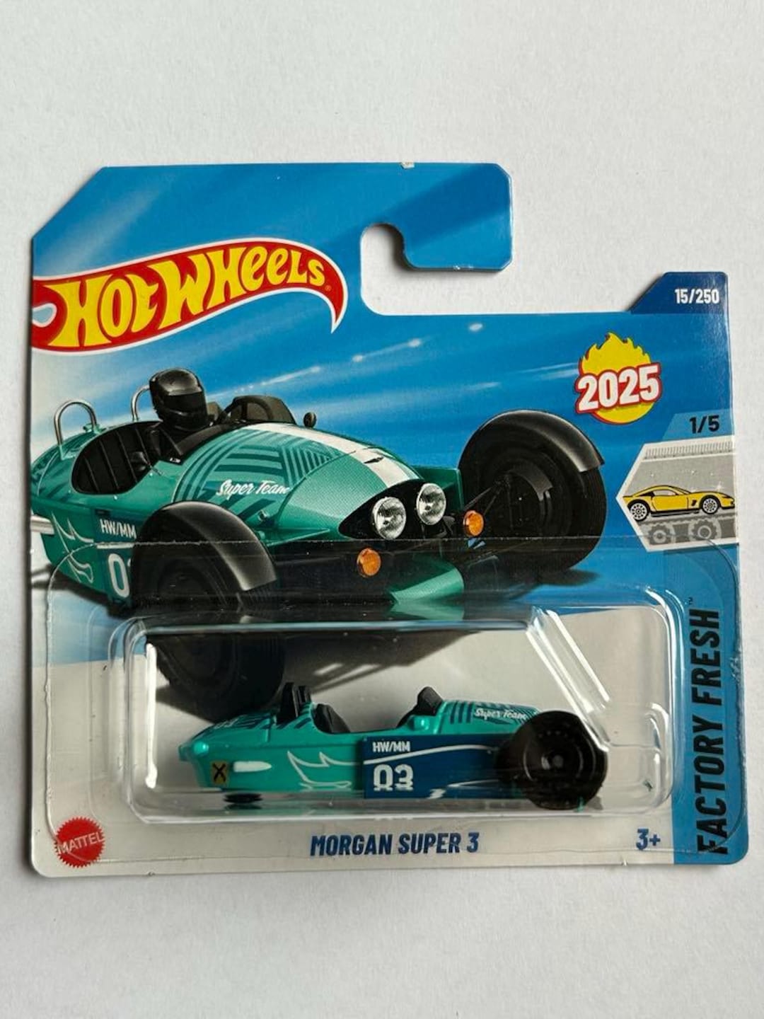 Hot Wheels Morgan Super 3 15/250 Small Card - Etsy
