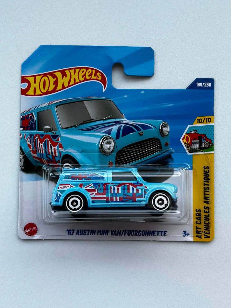 Hot Wheels 67 Austin Mini Van 169/250 Small Card - Etsy