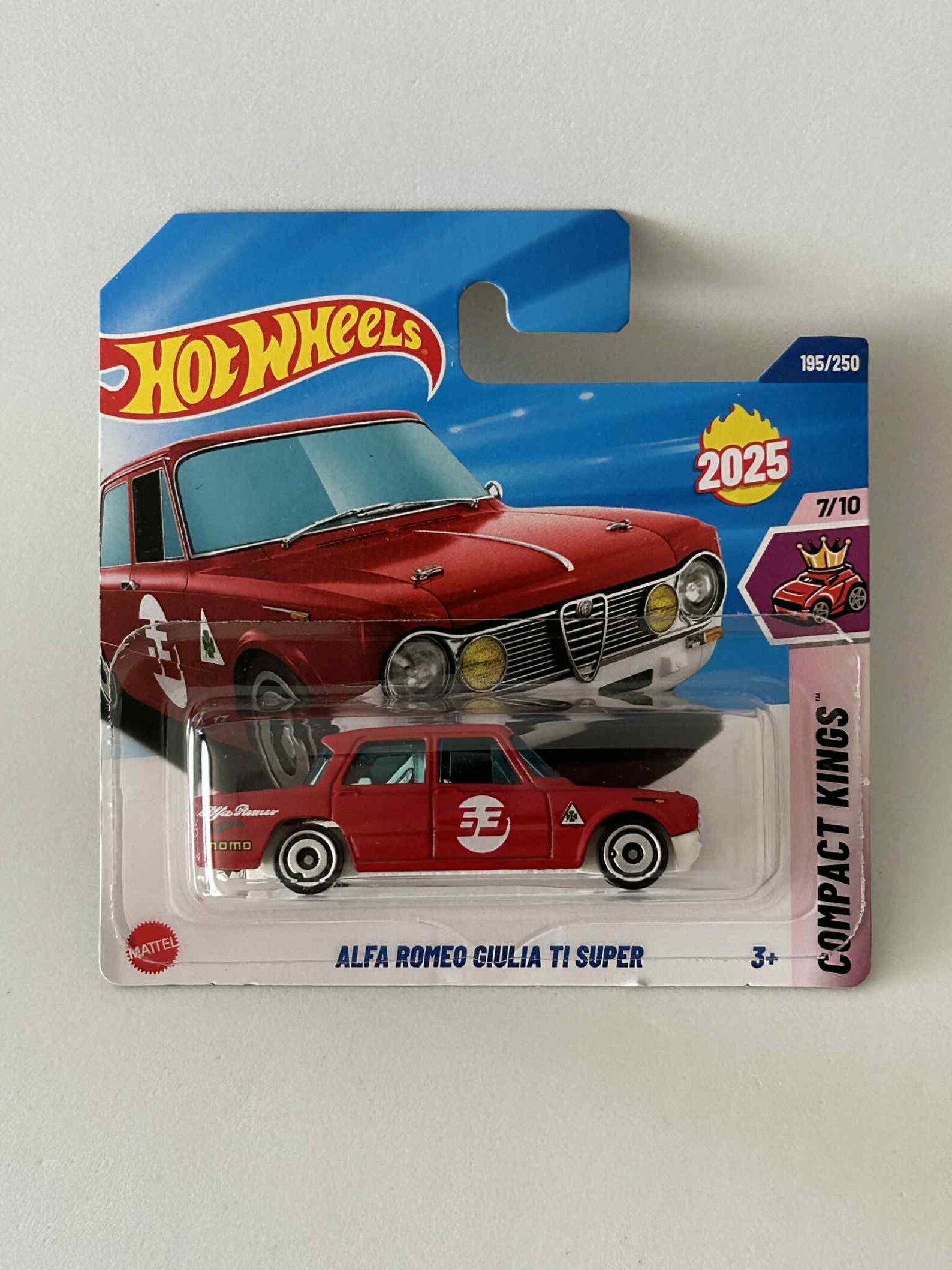 Hot Wheels Hw Alfa Romeo Giulia TI Super 195/250 Small Card - Etsy