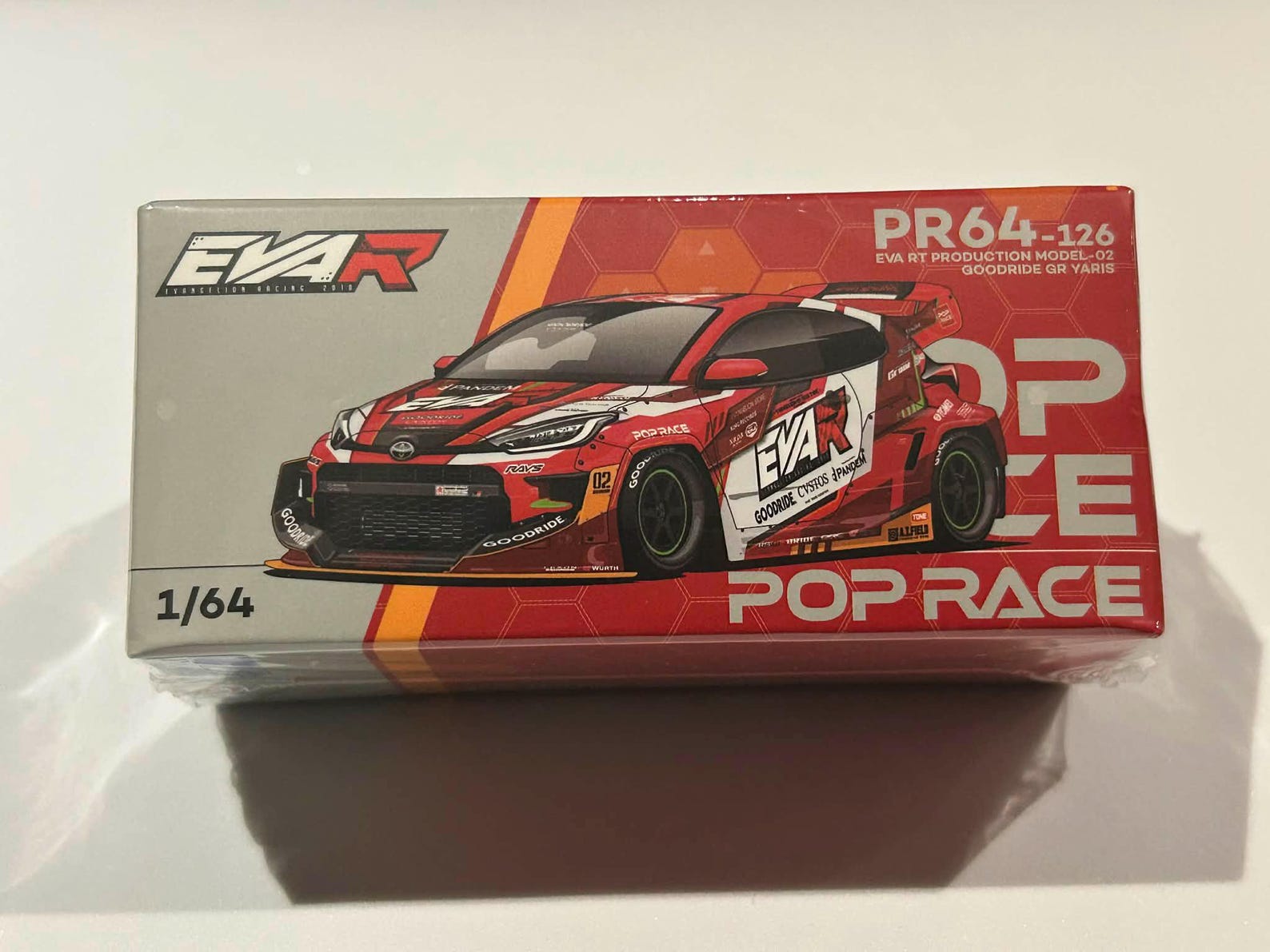 Pop Race Limited 1/64 Toyota GR Yaris Eva RT Roduction Model-02 ...