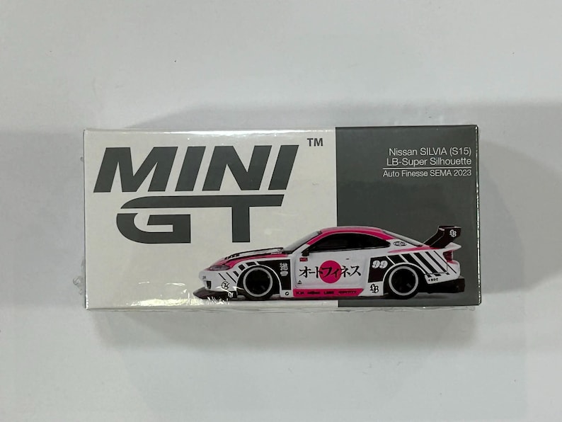 Mini GT 1/64 Nissan Silvia S15 LB-Super Silhouette Auto Finesse Sema ...