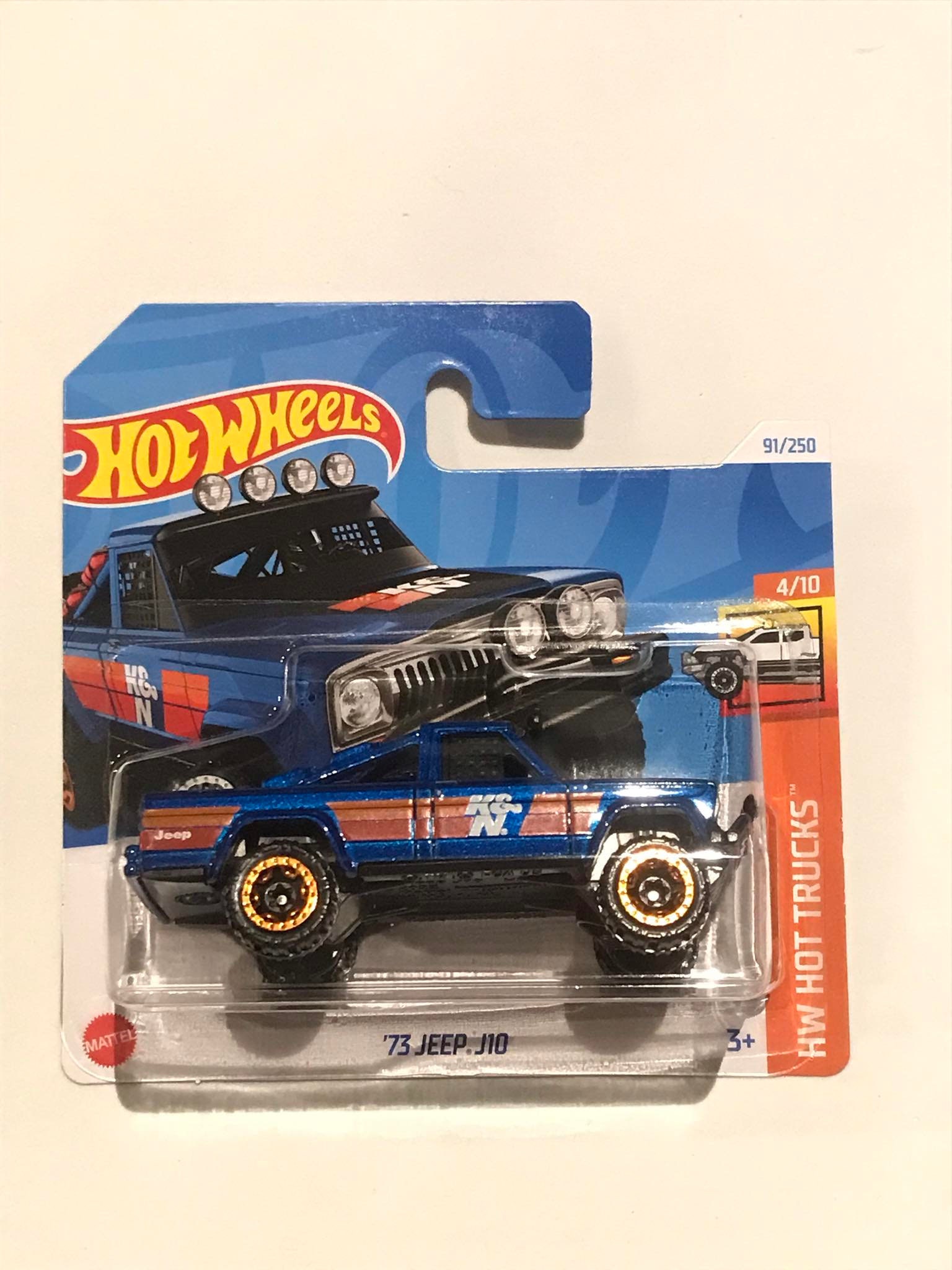Hot Wheels HW 73 Jeep J10 Orange 91/250 Small Card - Etsy