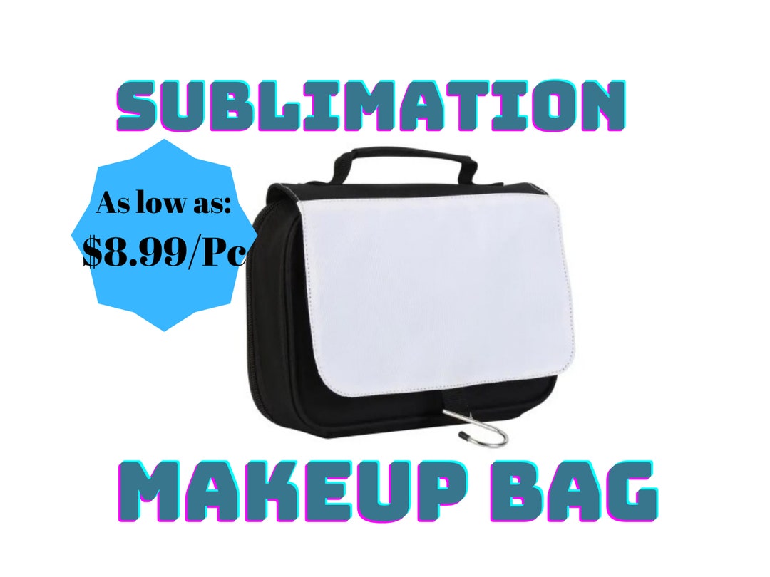 Makeup Organizer Bag With Hook, Toiletry Sublimation Bag, Accessory Bag ...