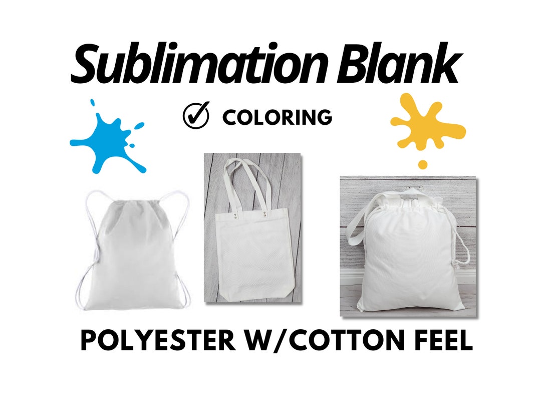 10 Pcs or Singles Bulk Sublimation Bags Polyester Backpack - Etsy