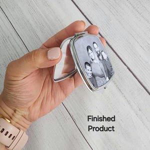 Pocket Compact Mirror Sublimation Blanks, Glossy Finish , Party, Team ...