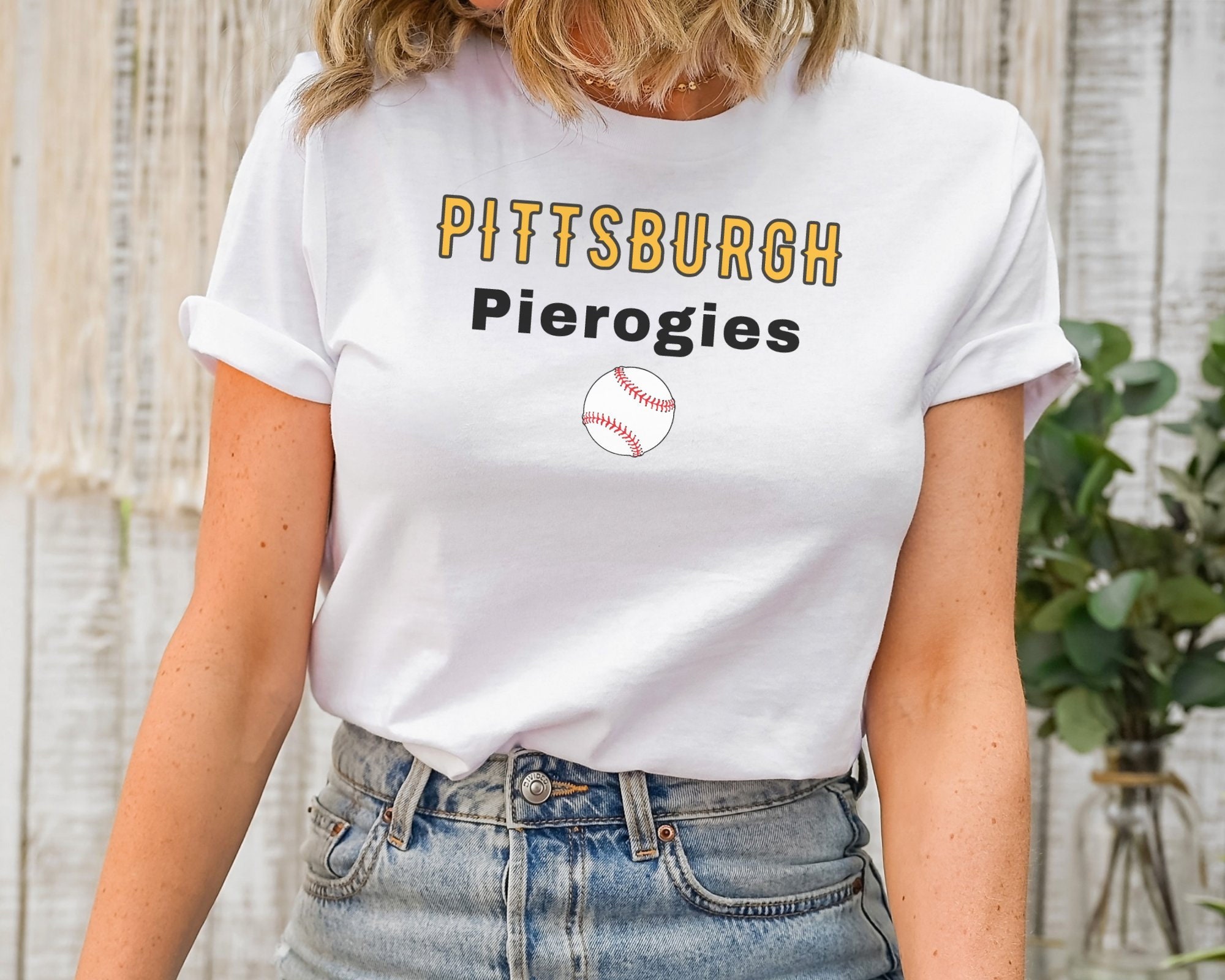 Retro Pittsburgh Baseball Game Tee Pittsburgh Pierogies - Etsy