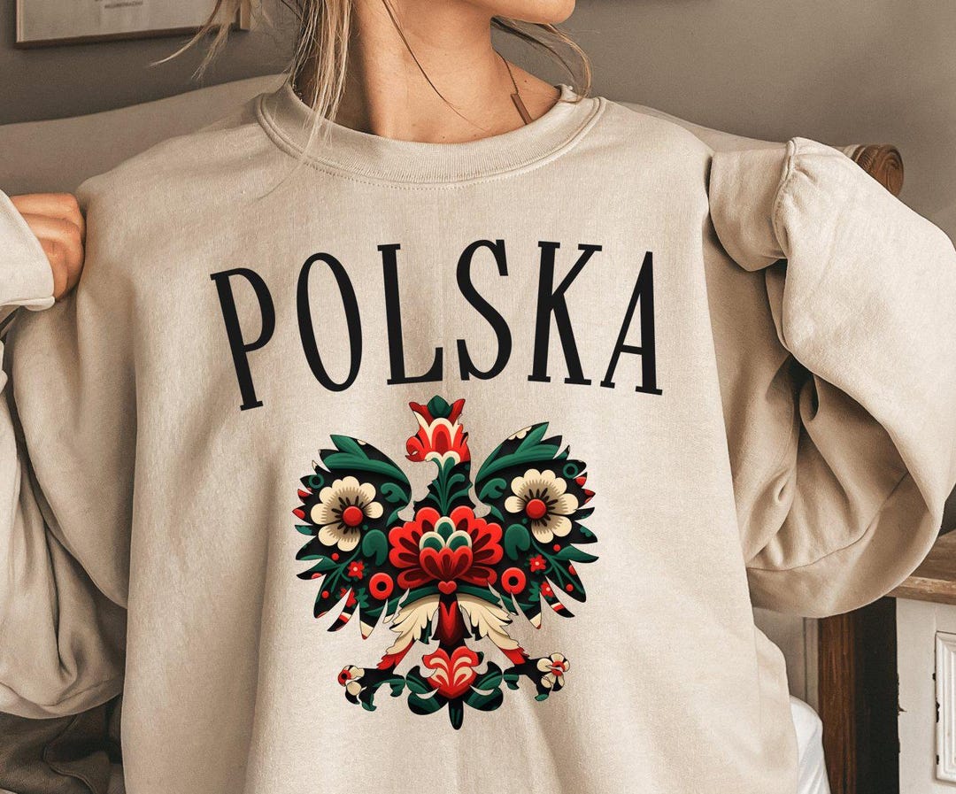Trendy Polish Eagle Sweatshirt Women, Polska Poland T Shirts, Polish ...
