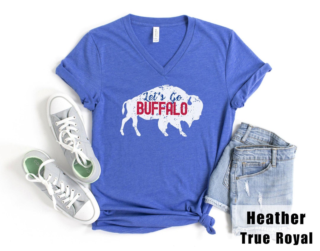 Let's Go Buffalo Shirt Women V-neck, Buffalo Football Sweatshirts Kids ...