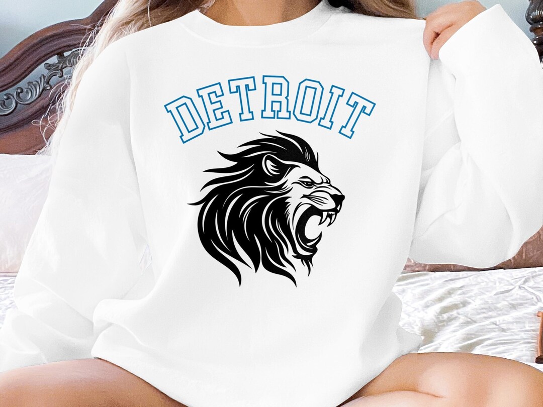 Detroit Apparel, Retro Graphic Sweatshirt, Women's Detroit Crewneck ...