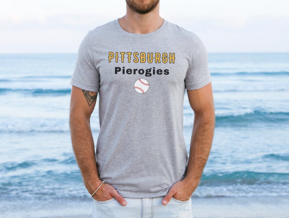 Retro Pittsburgh Baseball Game Tee Pittsburgh Pierogies - Etsy