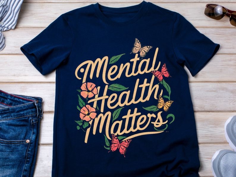 Mental Health Matters Png Floral Tshirt Design for Mental Health Svg ...